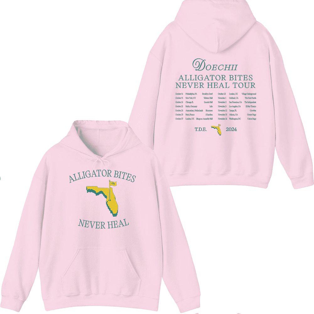Doechii Merch Alligator Bites Never Heal Tour Hoodie Hoodies Unisex ...
