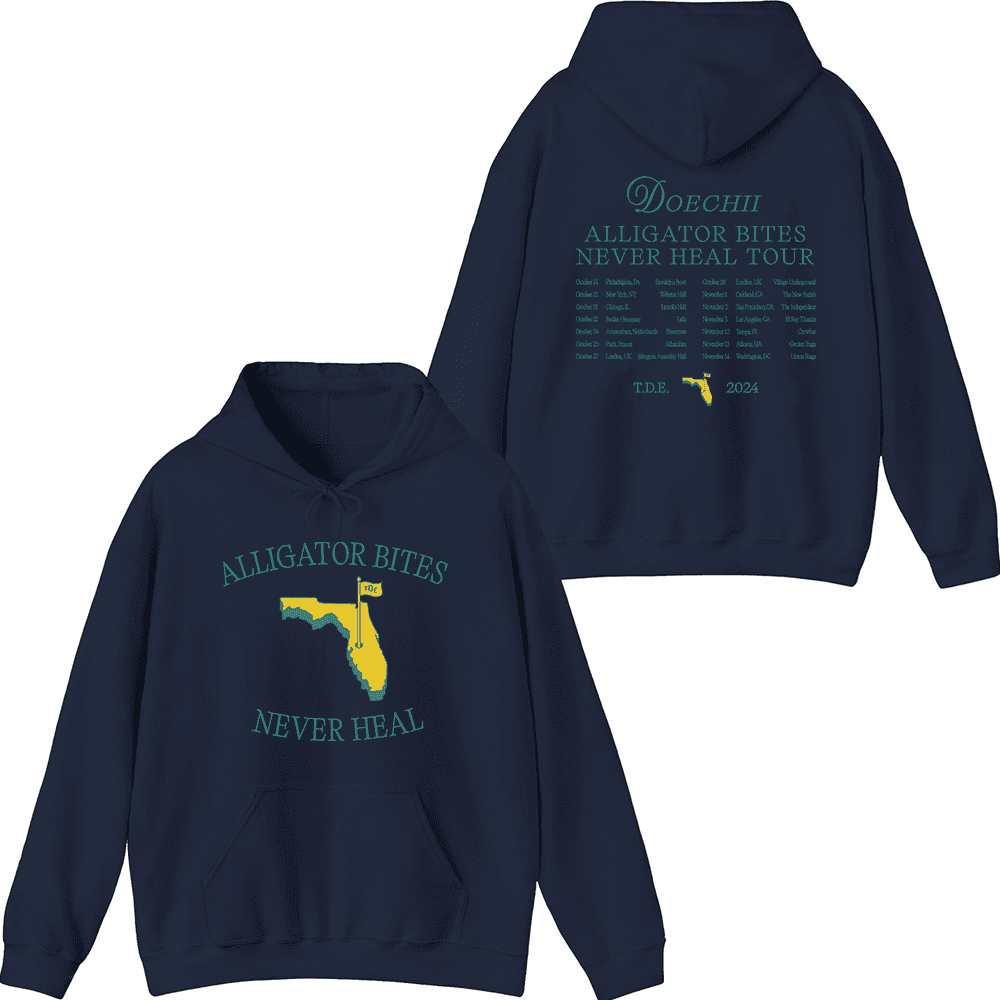 Doechii Merch Alligator Bites Never Heal Tour Hoodie Hoodies Unisex ...