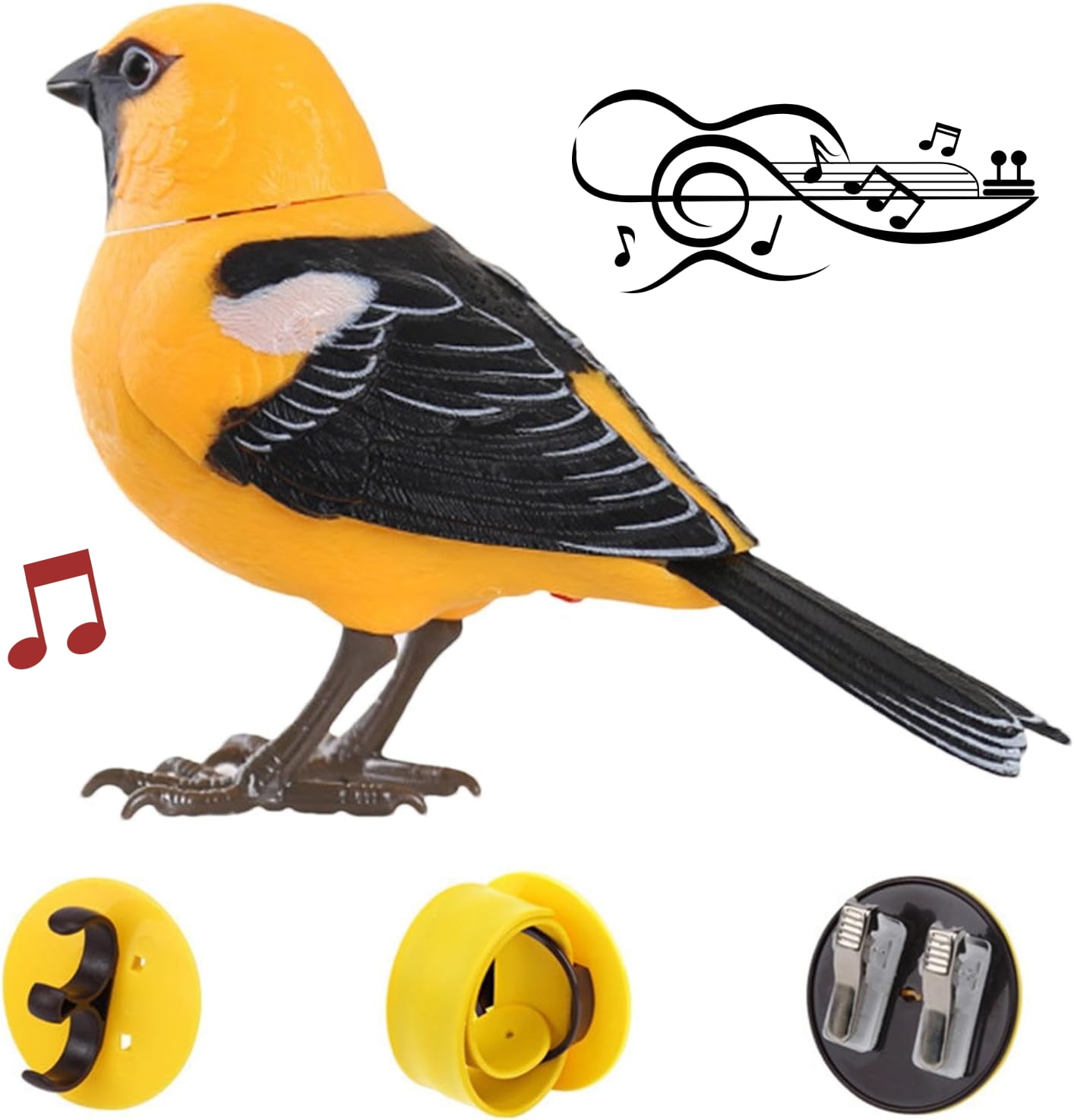 Doefo Electric Singing and Chirping Bird Toy, Interactive Bird ...