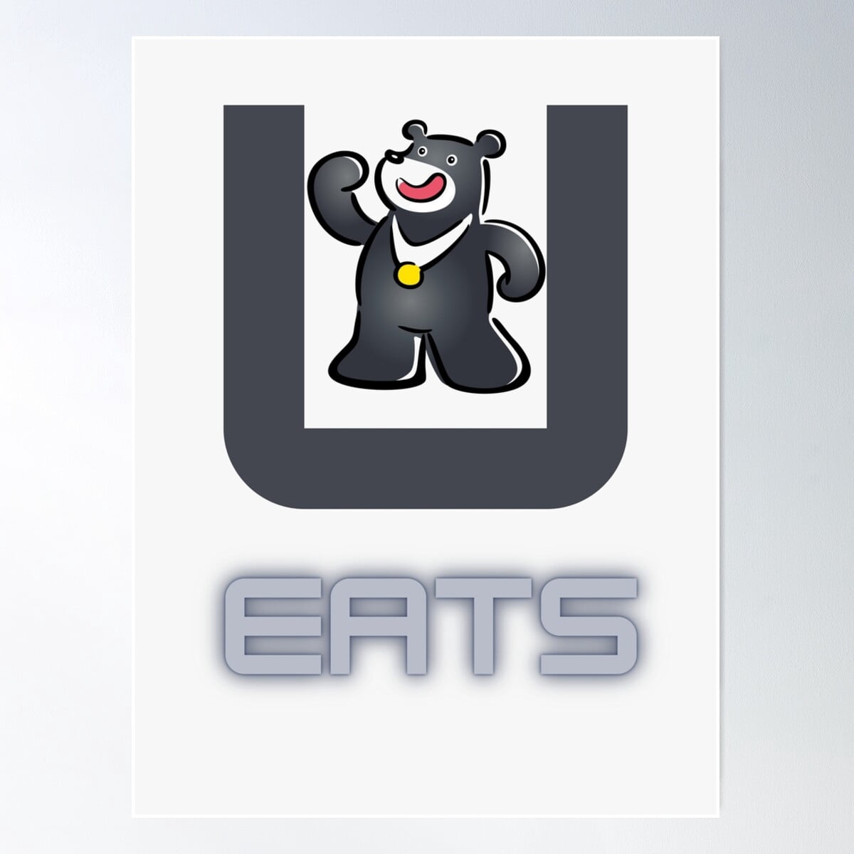 Does Bear Eat Uber Eats? Poster Wall Art, Modern Wall Decor For Living ...