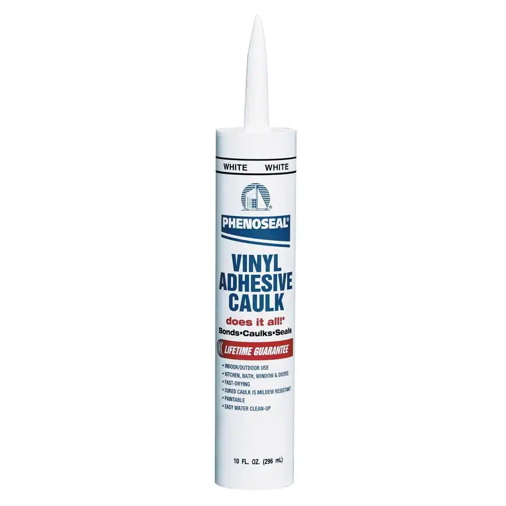 Does It All 10 Oz. White Exterior/Interior Vinyl Adhesive Caulk ...