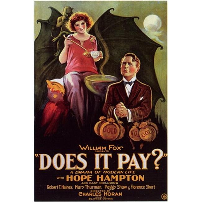Does It Pay Movie Poster - 11 x 17 in. - Walmart.com
