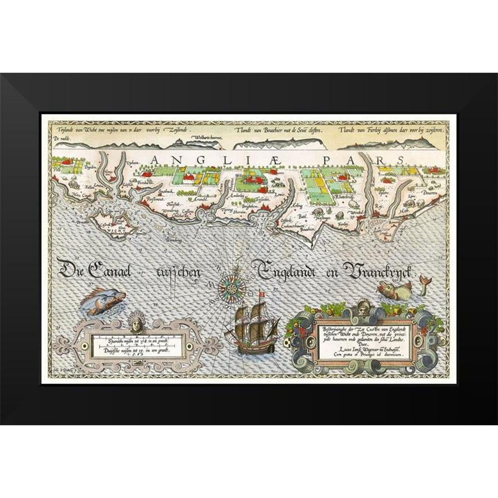 Doetechum, Joannes van 14x10 Black Modern Framed Museum Art Print ...