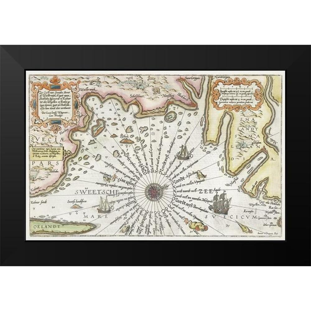 Doetechum, Joannes van 14x11 Black Modern Framed Museum Art Print ...