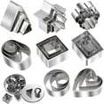 Dofulay Mini Cookie Cutters 24Pcs, Stainless Steel Biscuit Molds, Round ...