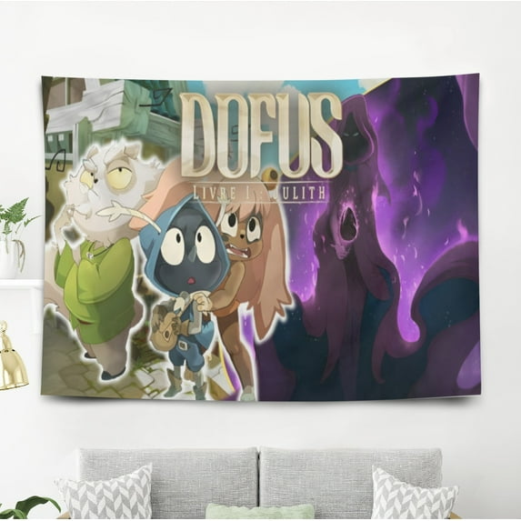 Dofus Tapestry Gift Wall Hanging Backdrop for Room Bedroom Girls Fans ...