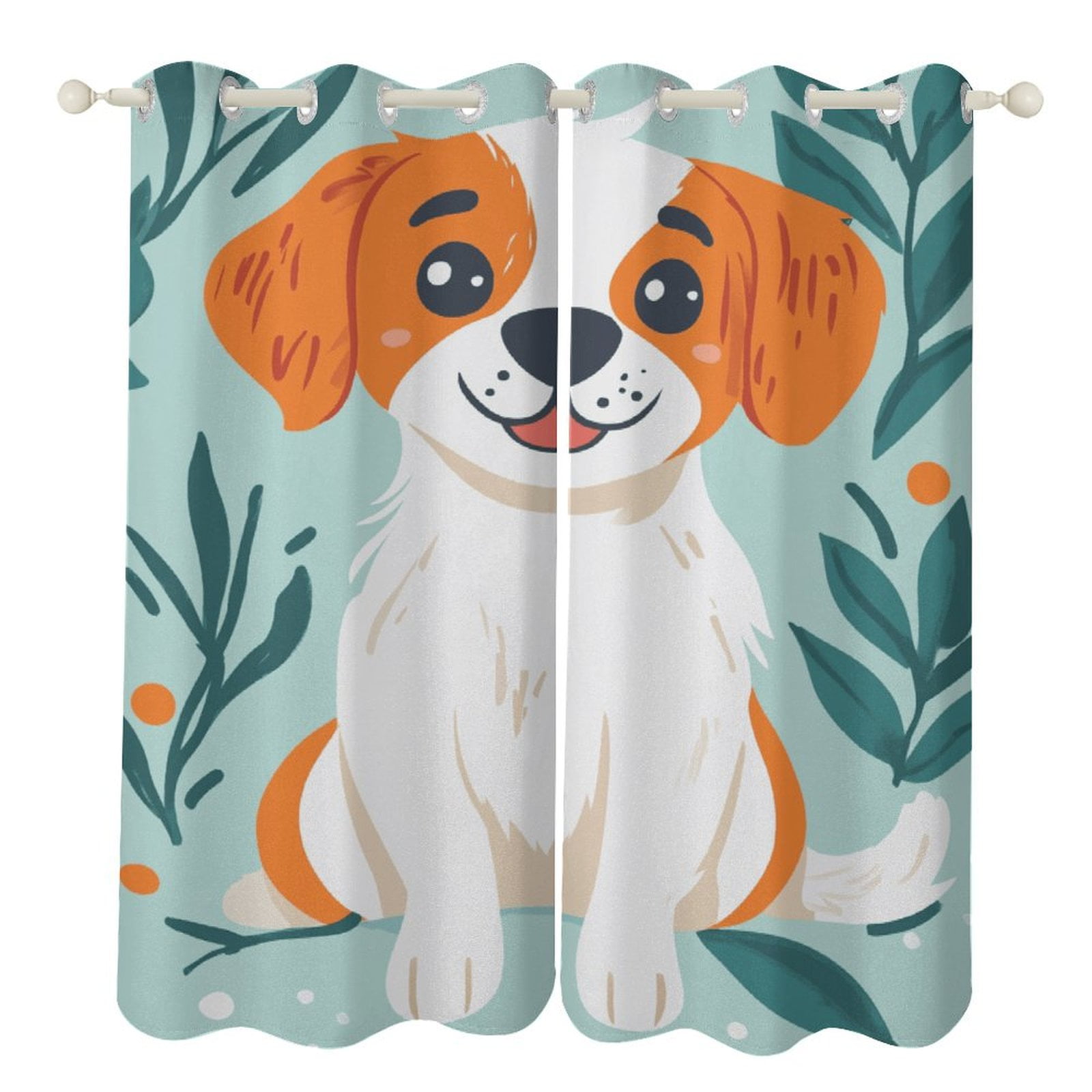 Dog (11) Blackout Window Curtains for Bedroom Living Room Kicthen High ...