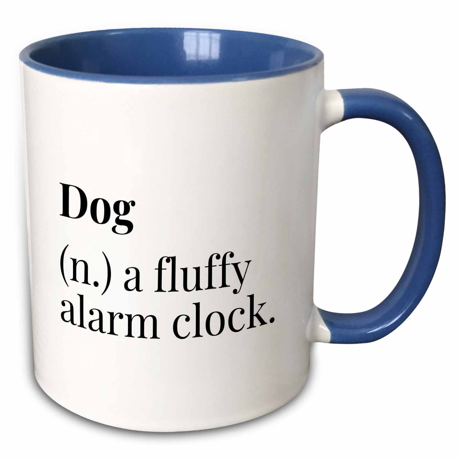 3drose, Dog a Fluffy Alarm Clock Dog Quote Home Decor and Gift for Dog ...