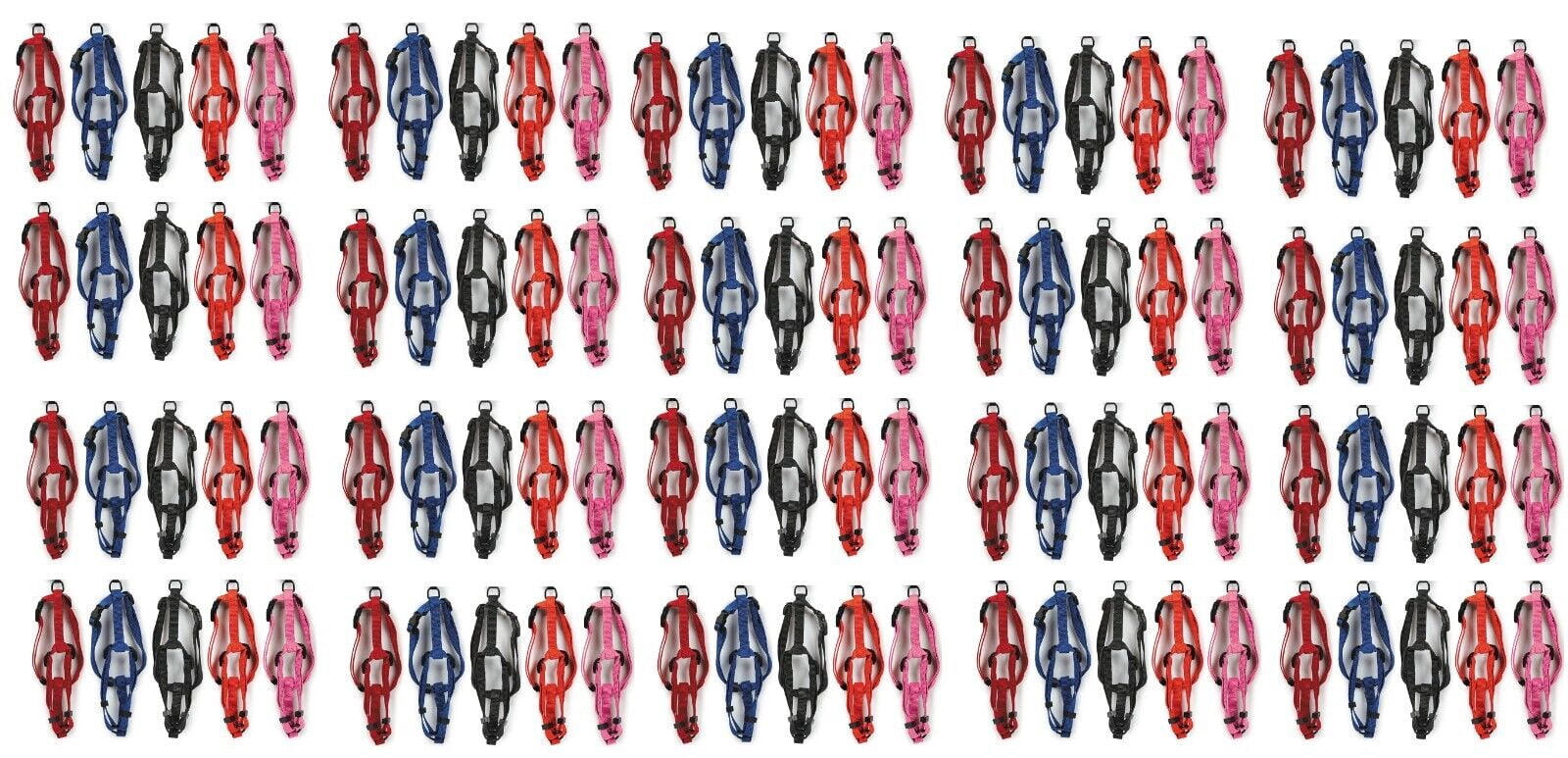 Dog Adjustable Nylon Harness Bulk Packs For Small and Medium Dogs ...