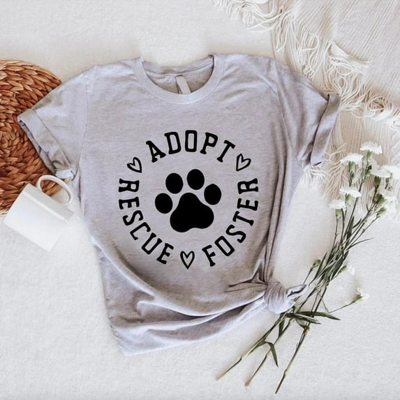 Dog Adoption Tshirt,Dog Rescue Tee,Rescue Adopt Foster,Animal Adoption ...