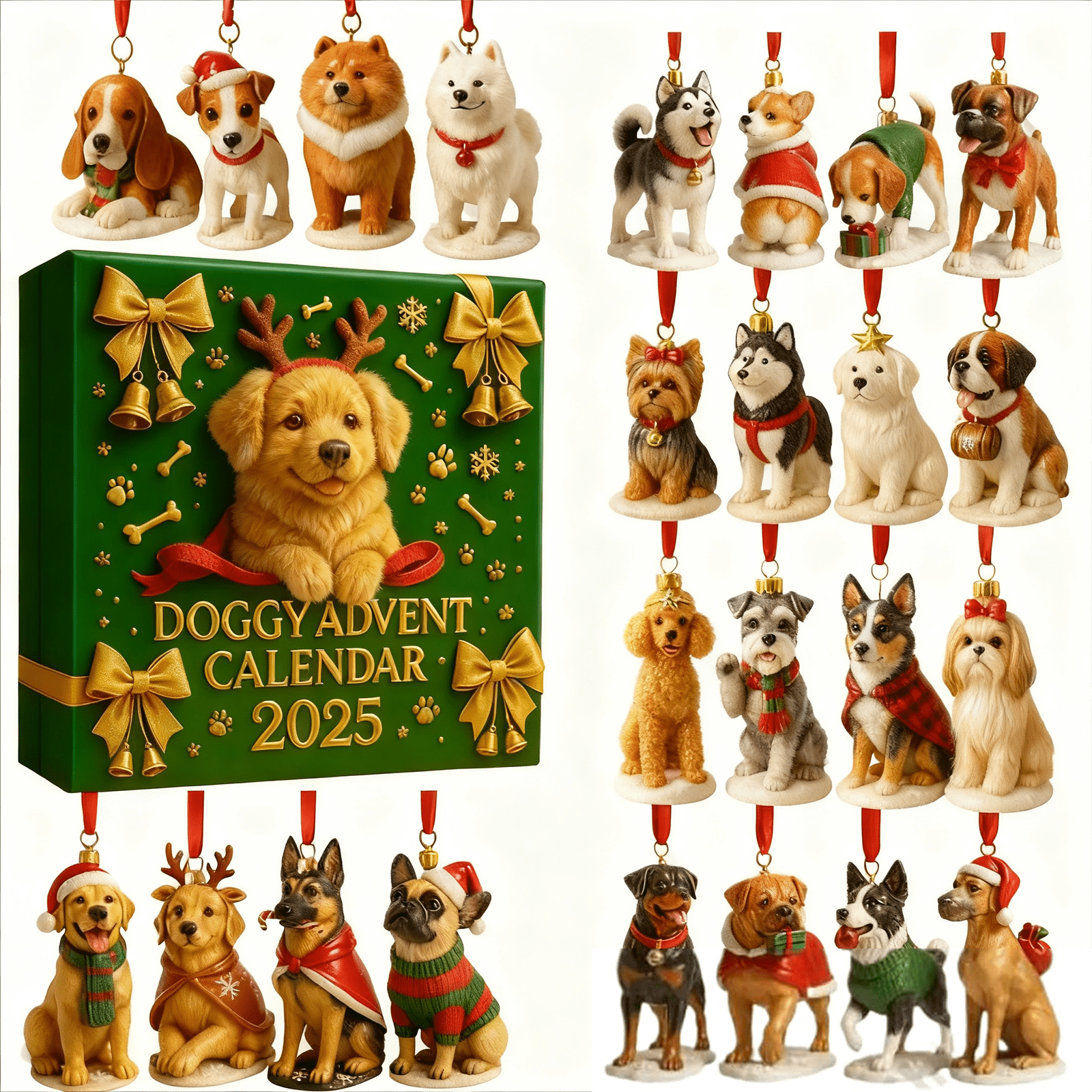 Surprising Dog Breed Christmas Tree Ornaments Photos