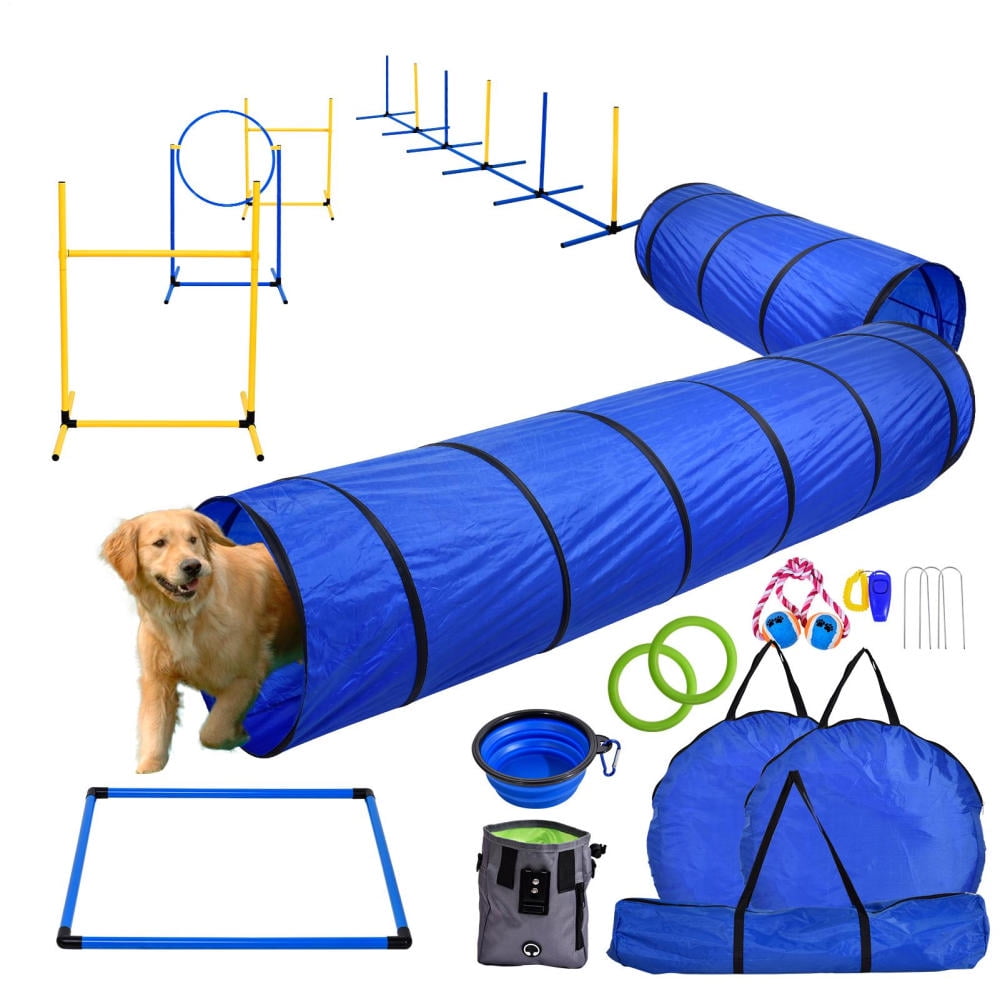 Dog Agility Course Backyard Set, Portable Agility Training Equipment ...