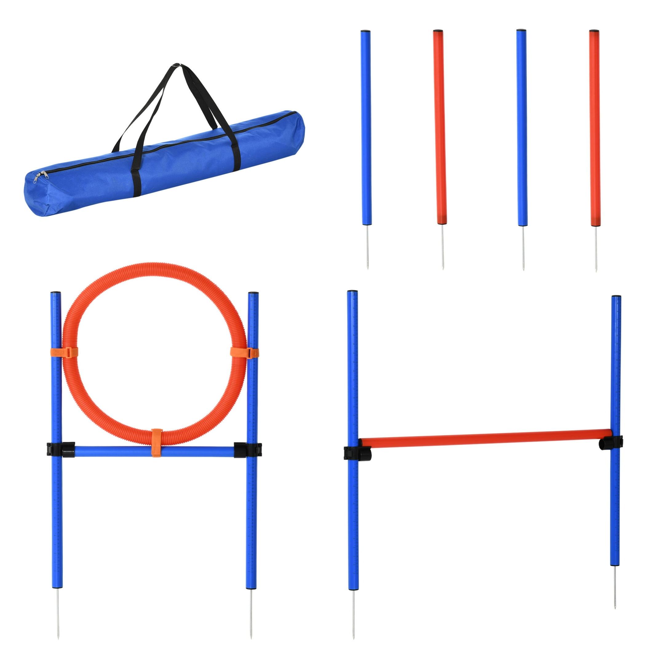 Dog Agility Training Kit - 3-Piece Obstacle Course for Backyard ...