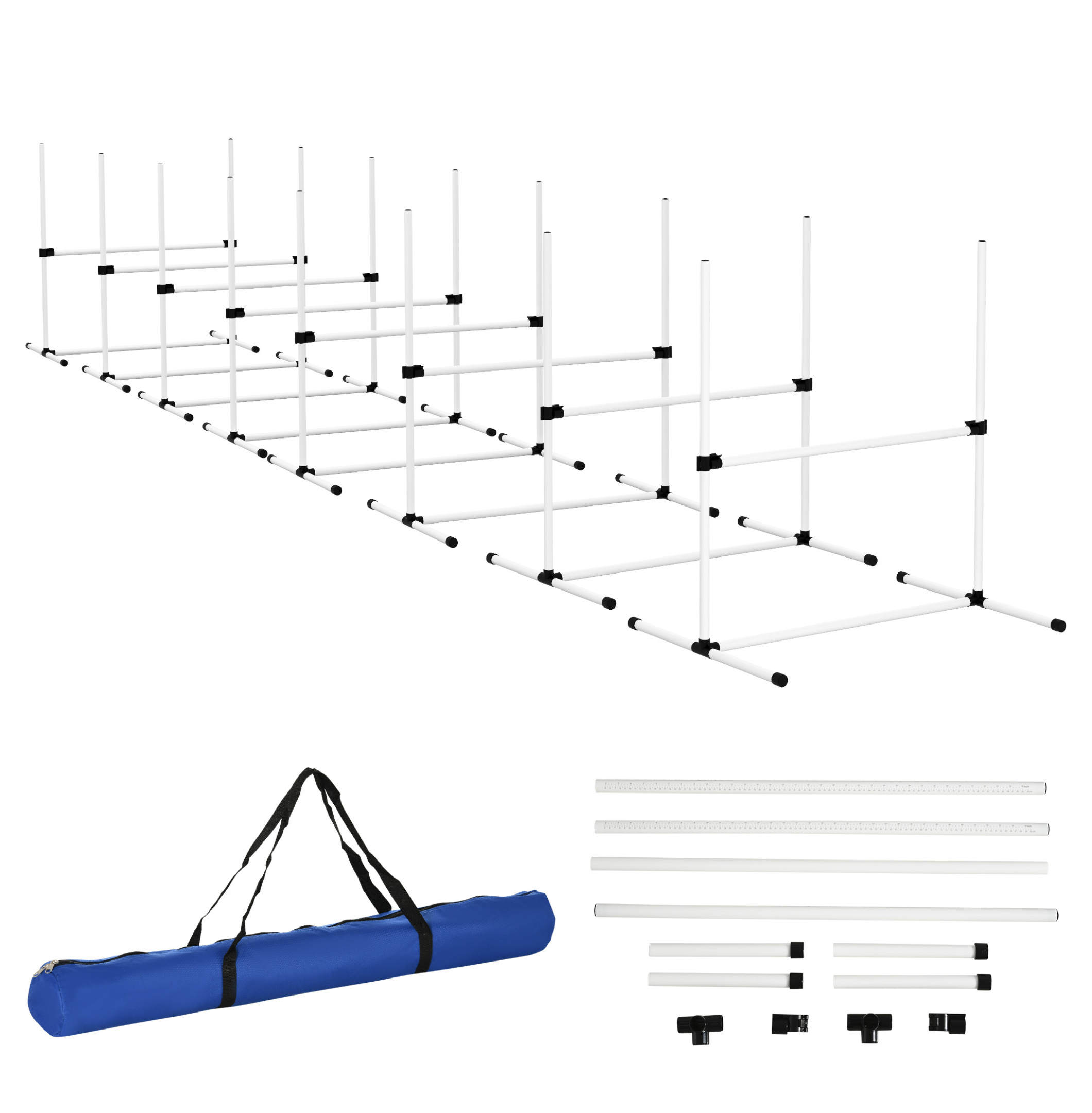Dog Agility Training Kit - 8 Piece Dog Agility Equipment Set with ...