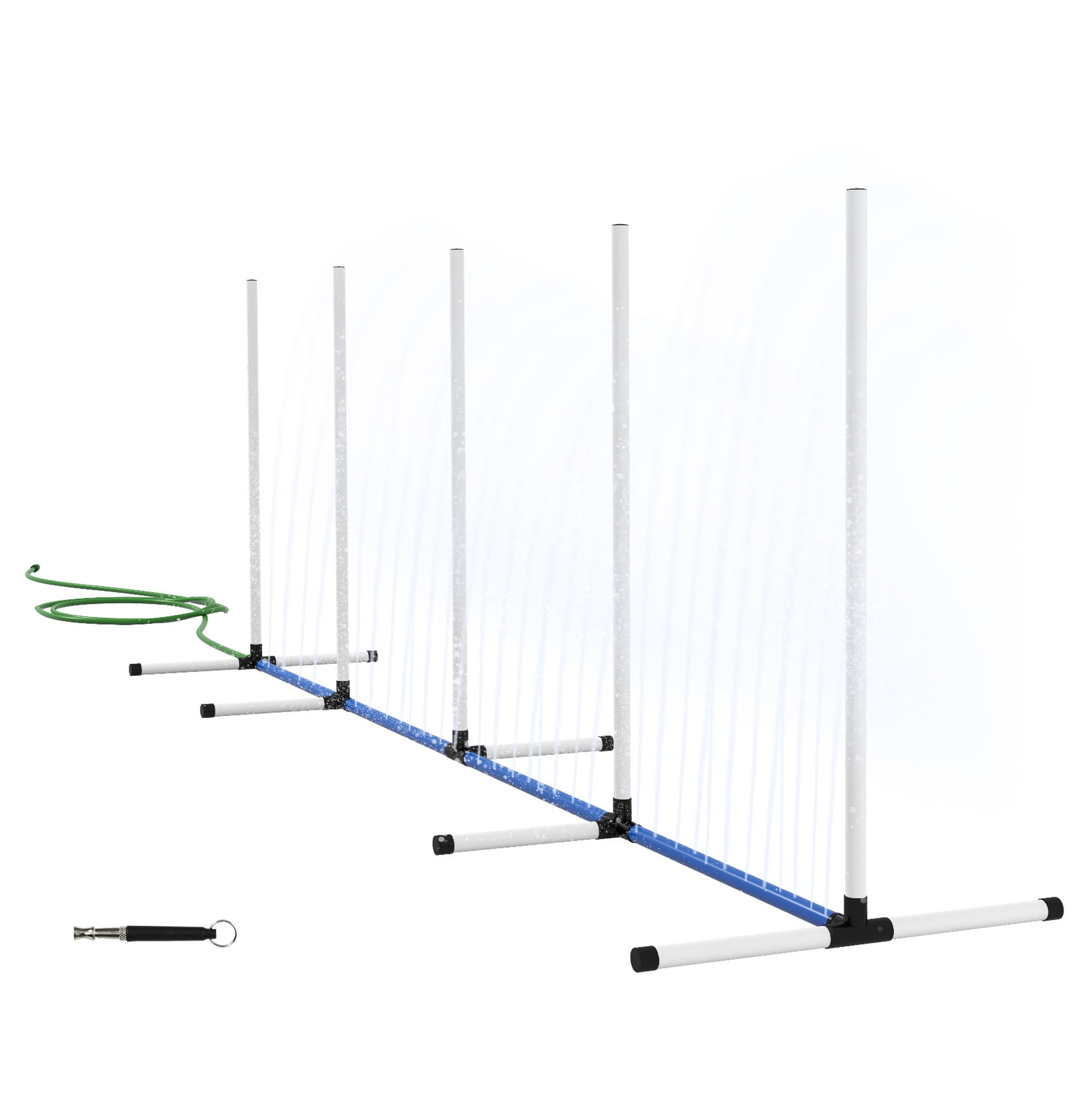 Dog Agility Training Set - 2 Piece Obstacle Course with Weave Poles ...