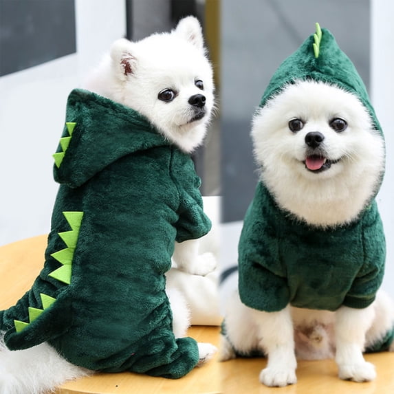Dog And Cat Pet Clothes, Dinosaur Themed Dress Up Green Size M, Fits ...