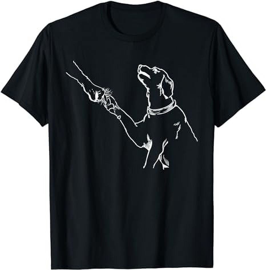 Dog And People Punch Hand Dog Friendship Fist Bump Dog's Paw T-Shirt ...