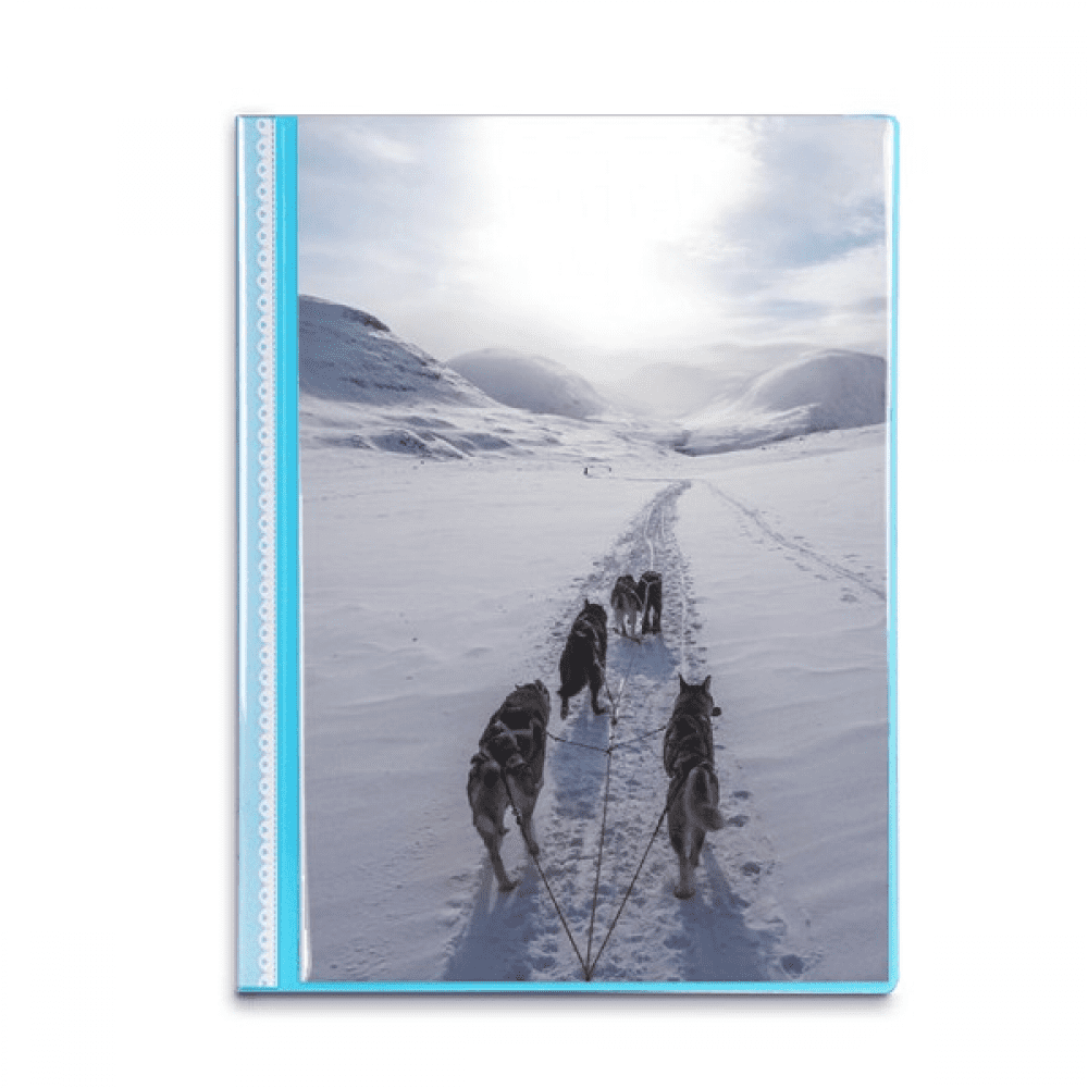 Dog Animal Snow Husky Picture Book Sheet Protectors Portfolio Binder ...