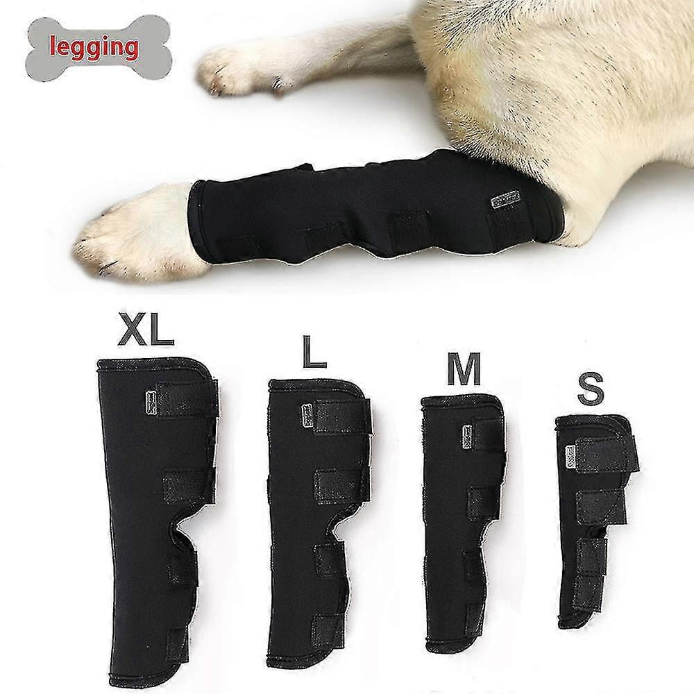 Dog Anti-licking Leg Wrap Protector Teddy Leg Hock Sleeve Compression ...