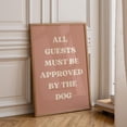 Dog Approved Guests Funny Quote Poster Unframed Paper Print - Walmart.com