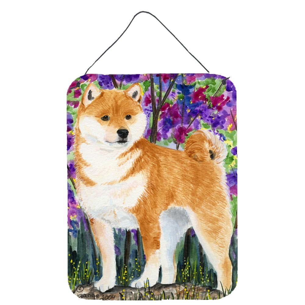 Caroline's Treasures SS8061DS1216 Shiba Inu Wall or Door Hanging Prints ...