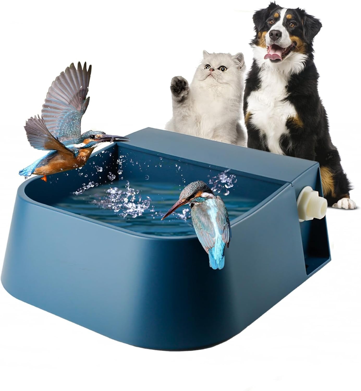 Dog Automatic Waterer Bowl 2L Outdoor/Indoor Auto Pet Water Dispenser ...