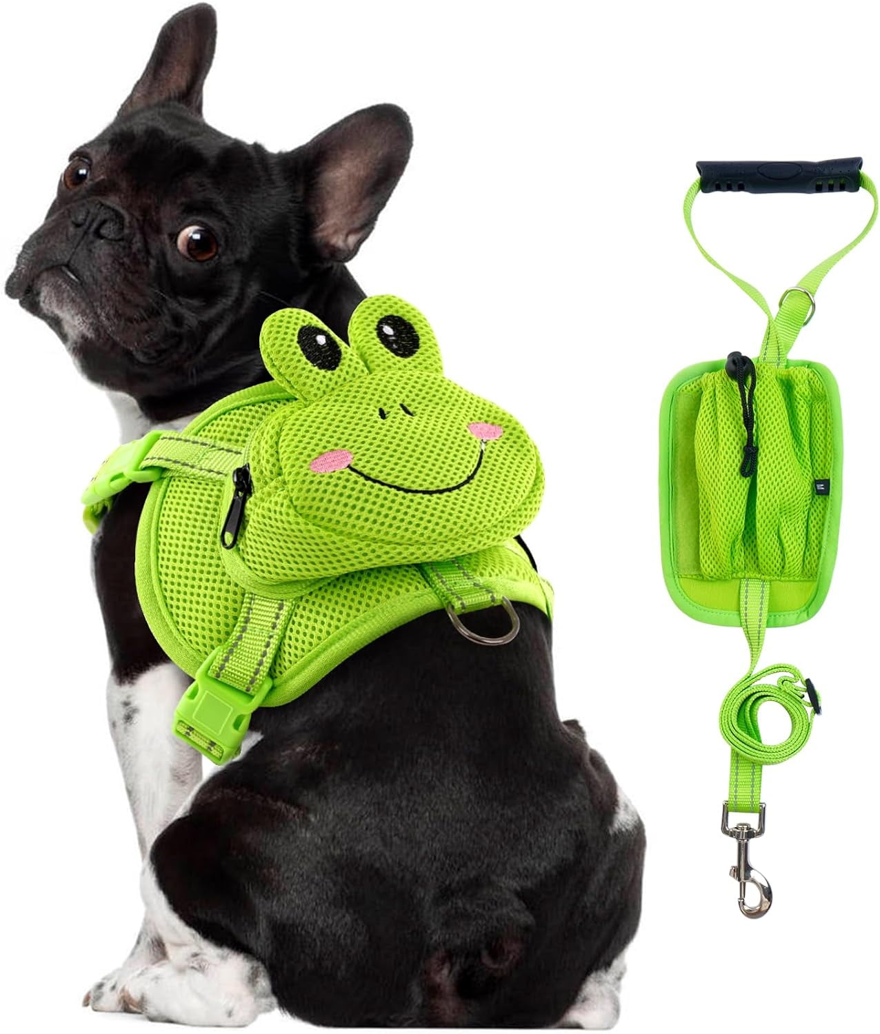 Dog Backpack Harness, Cute Dog Harness with Leash, Dog Harness with ...