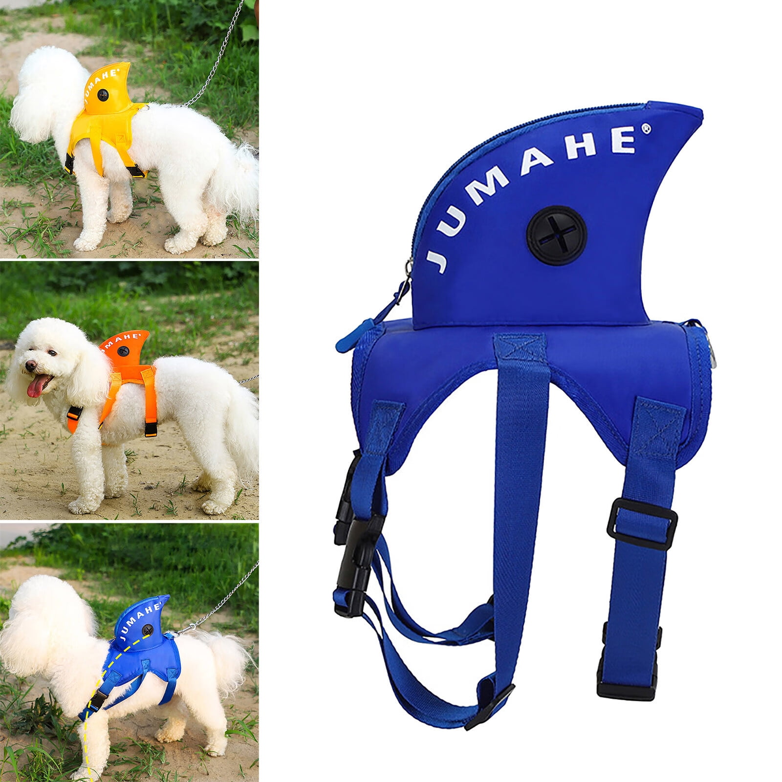 Dog Backpack Harness Dog Hiking Backpack Dog Backpacks Adjustable Puppy ...