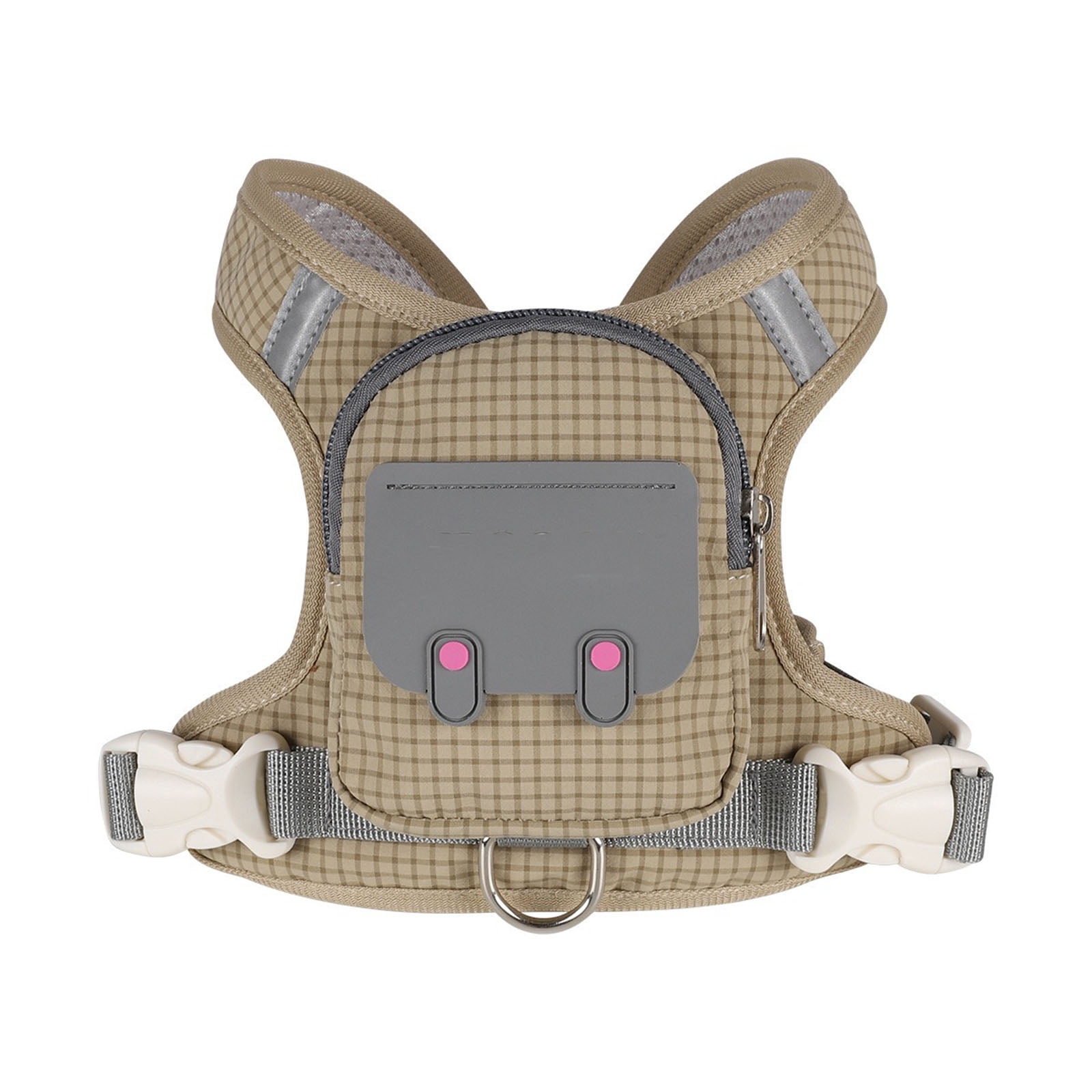 Dog Backpack Harness Leash Set Reflective Waterproof Pockets Built in ...