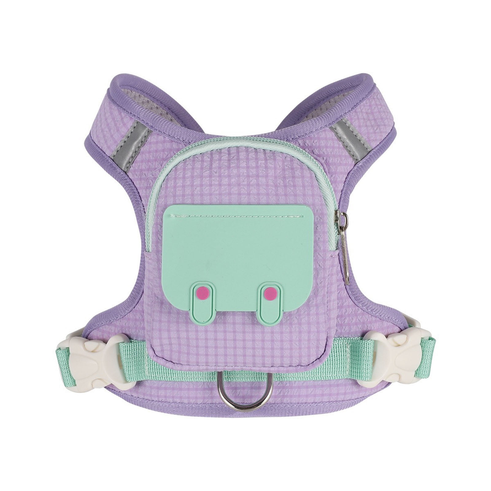 Dog Backpack Harness Leash Set Reflective Waterproof Pockets Built in ...