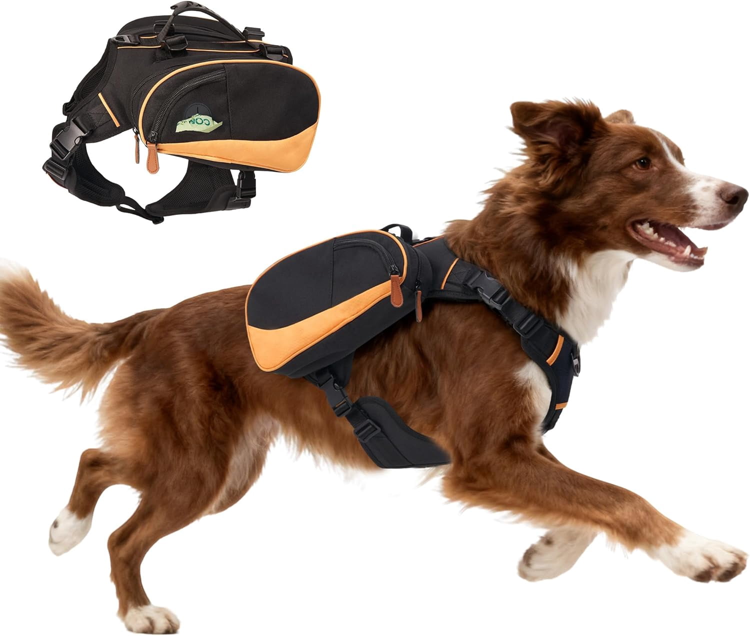 Dog Backpack Suitable for Medium to Large Dogs, Adjustable Lightweight ...