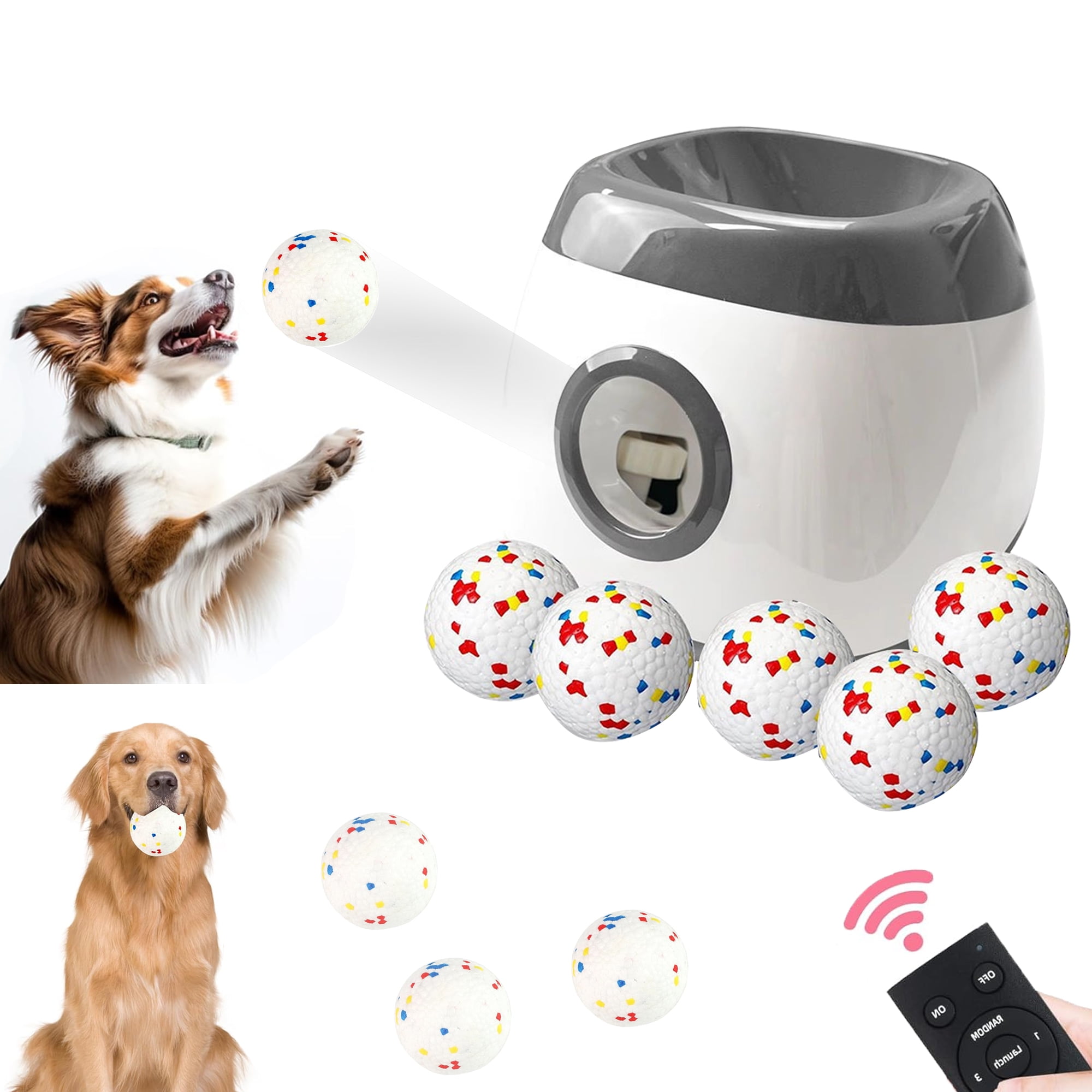 Dog Ball Launcher, Ball Thrower for Dogs, Interactive Dog Balls Thrower ...