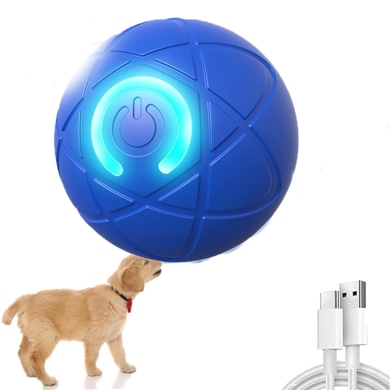 Dog Ball, Smart Jumping Ball for Dogs, 2025 New Interactive Durable ...