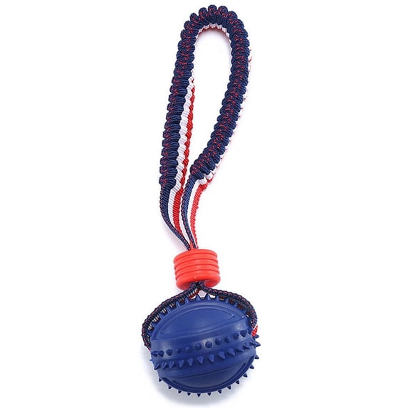 Dog Ball Toys Bouncy Rubber Ball Chew Toys Pet Dog Toy Ball With String ...