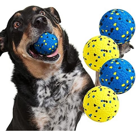 Dog Balls Tennis Ball Toys Dog Toys for Aggressive Chewers Durable ...