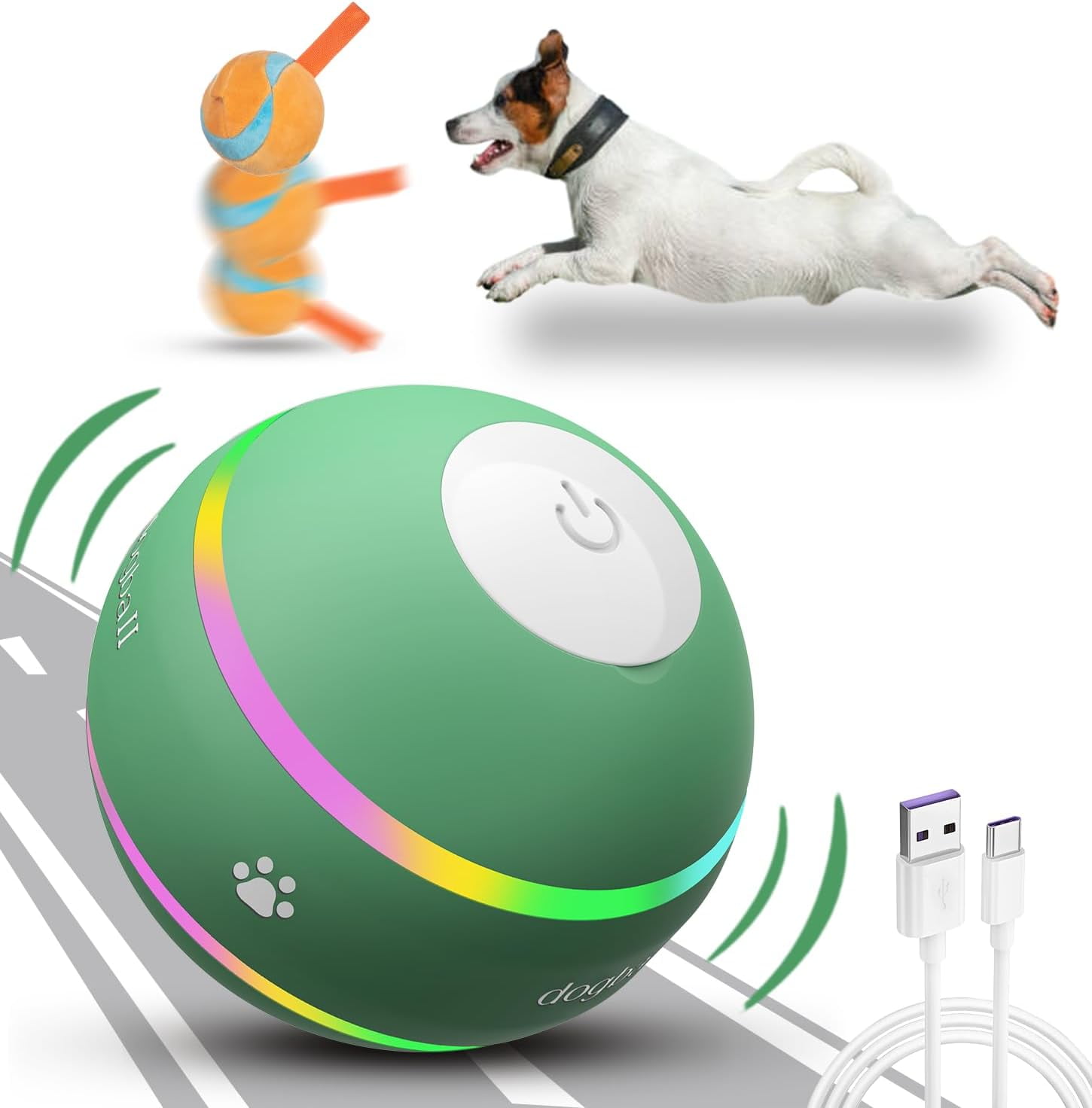 Dog Balls,The 3rd Generation Interactive Toys for Puppy/Small/Medium ...