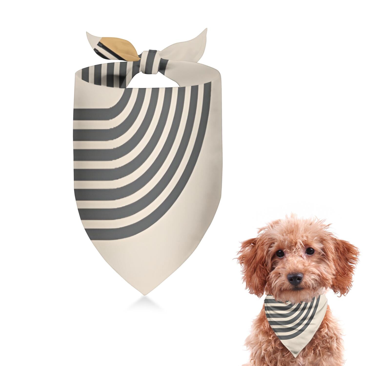 Dog Bandana 1 Pack,Brown Boho Geometric Pattern Bandanas for Dogs,Cat ...