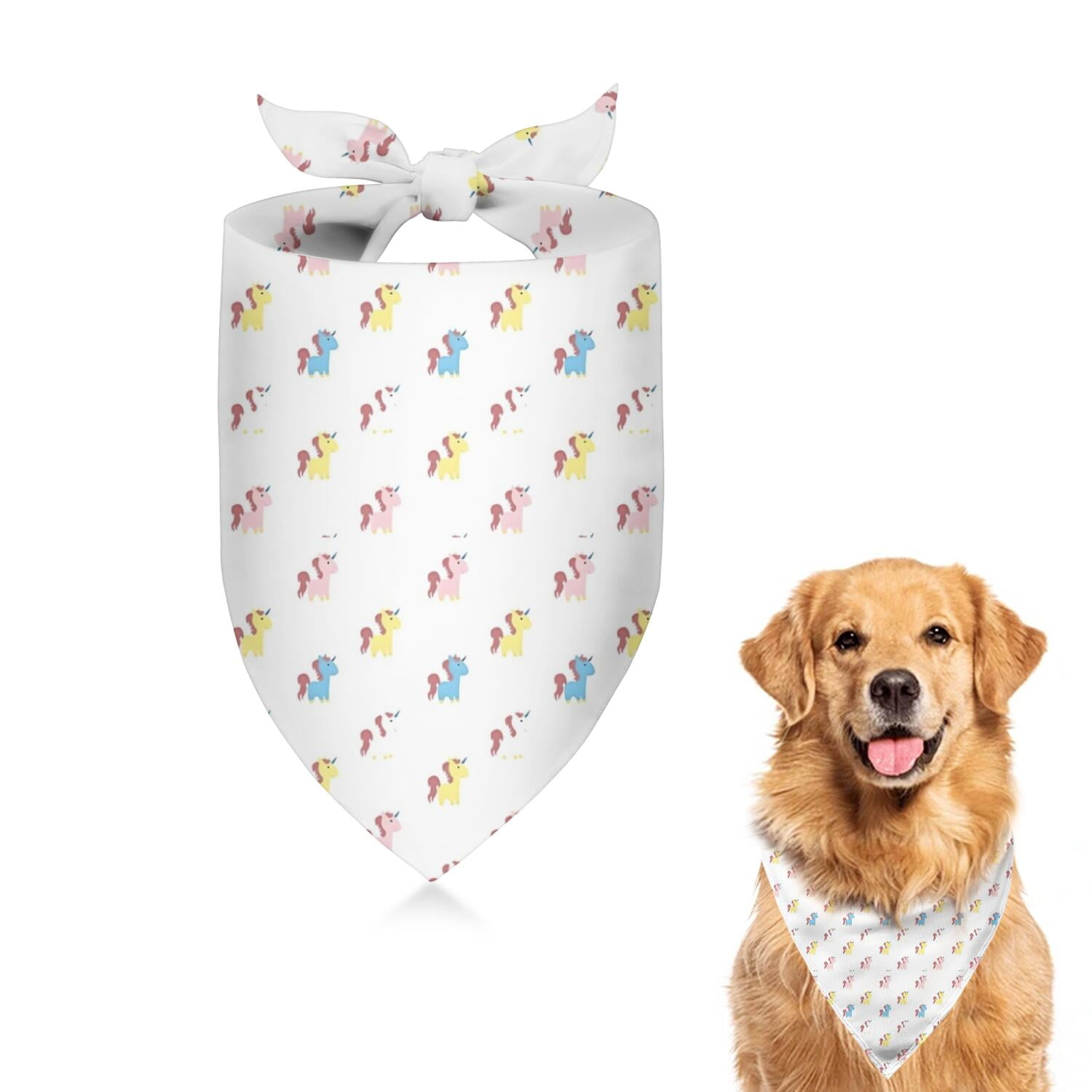 Dog Bandana 1 Pack,Mini Unicorn Pattern Bandanas for Dogs,Cat Bandana ...