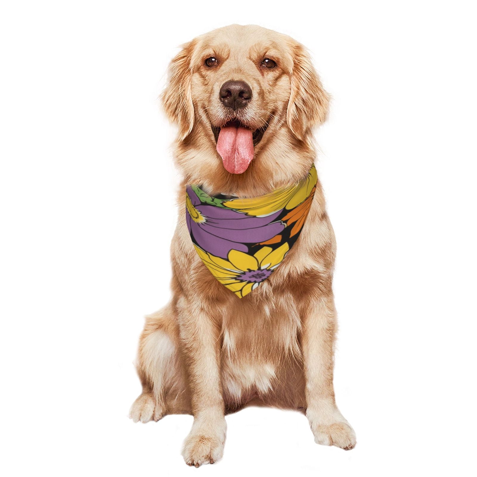 Dog Bandana Adjustable Dog Scarf Triangle Bib Handkerchief Accessories ...