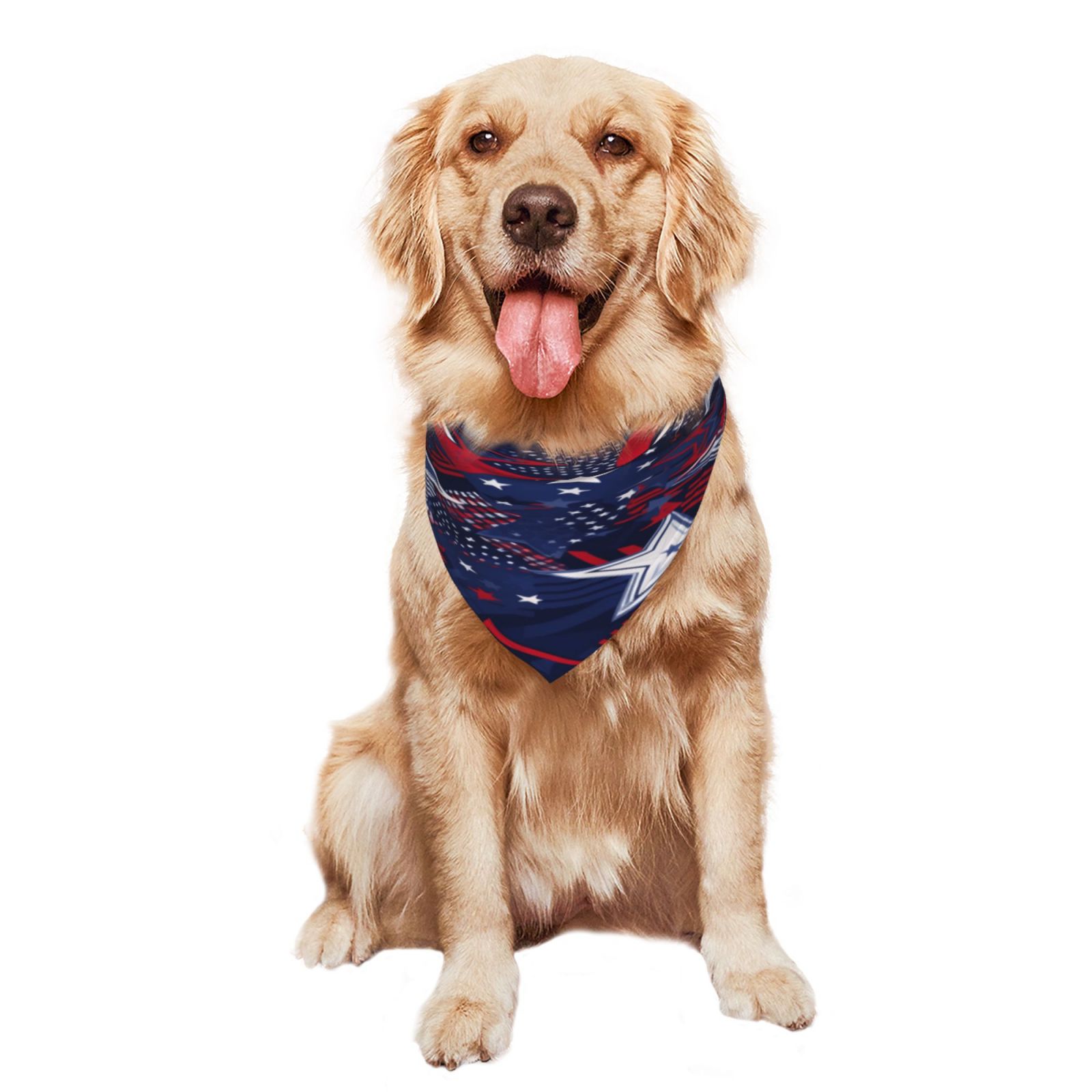 Dog Bandana Adjustable Dog Scarf Triangle Bib Handkerchief Accessories ...