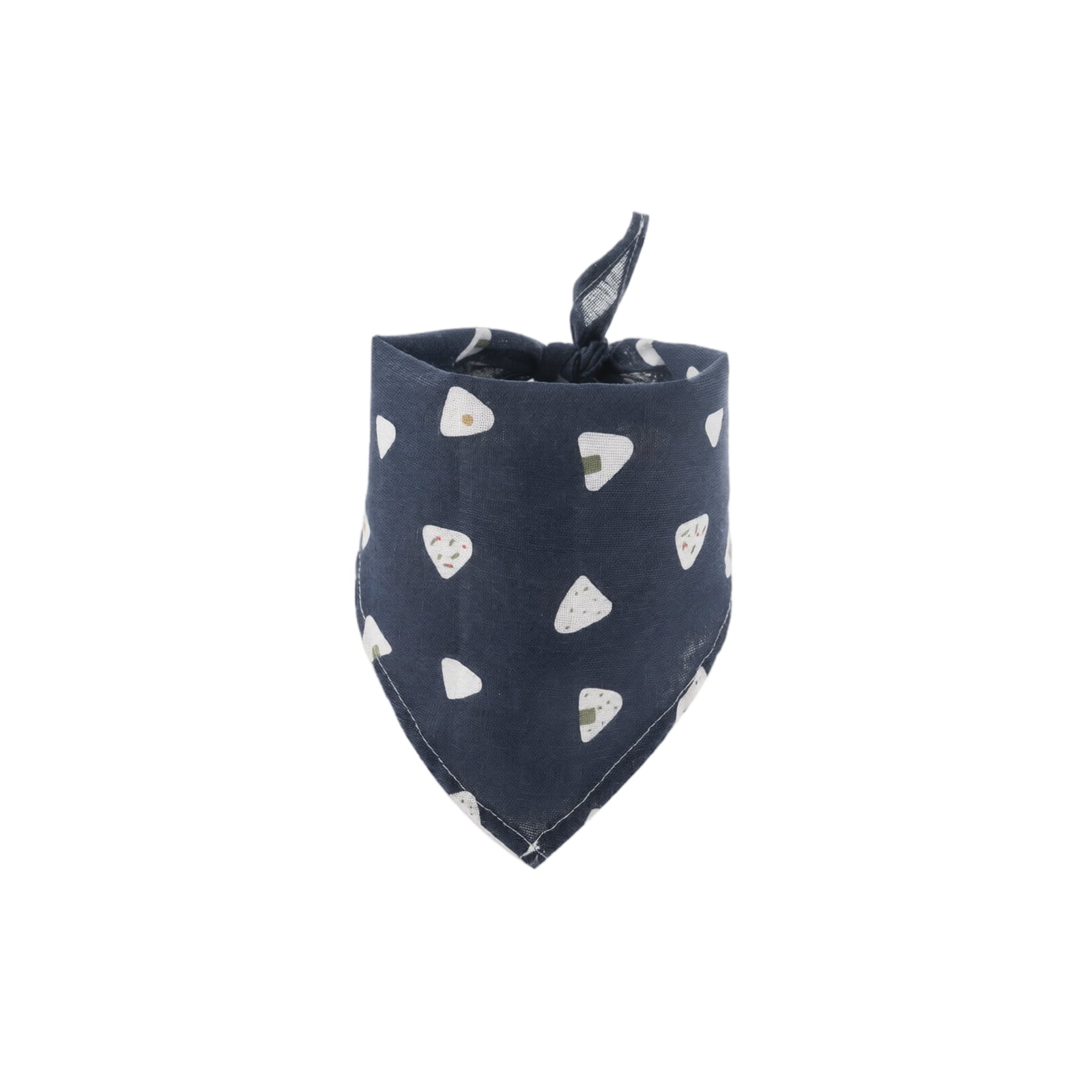 Dog Bandana, Cute Rice Ball Print Pet Scarf, Washable Small Dog Bib For ...