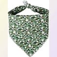Dog Bandana with Flower Pattern, Adjustable Pet Bibs, Washable Triangle ...