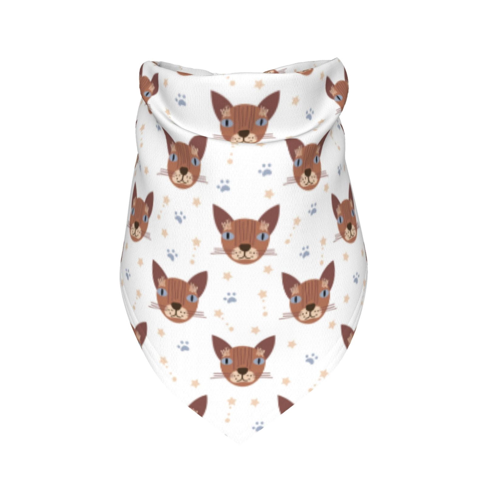 Dog Bandanas, Abstract Cute Cat Face Dog Bandana Boy Girl for Holiday ...