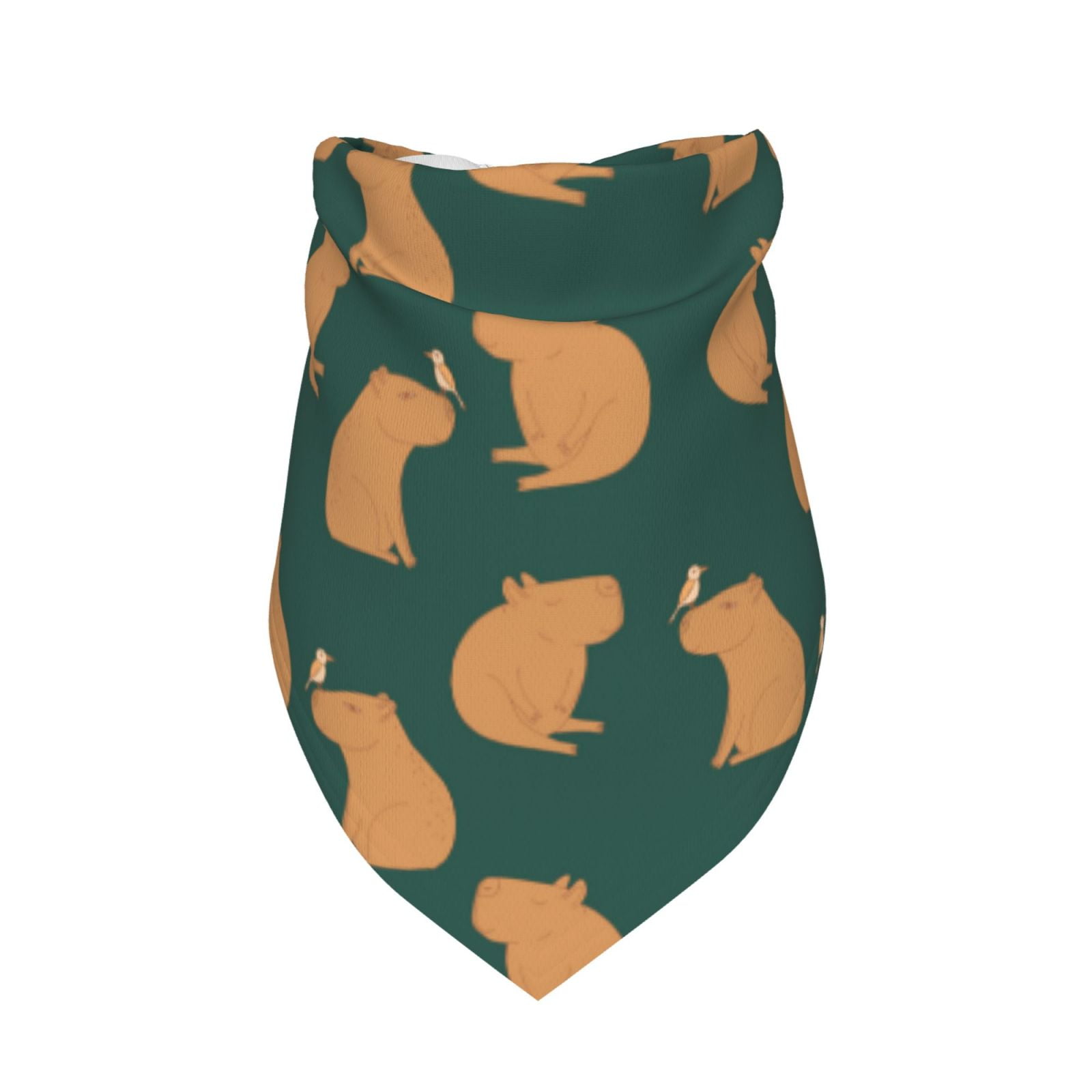 Dog Bandanas, Birds Capybaras Adjustable Dog Scarf Triangle Bib ...