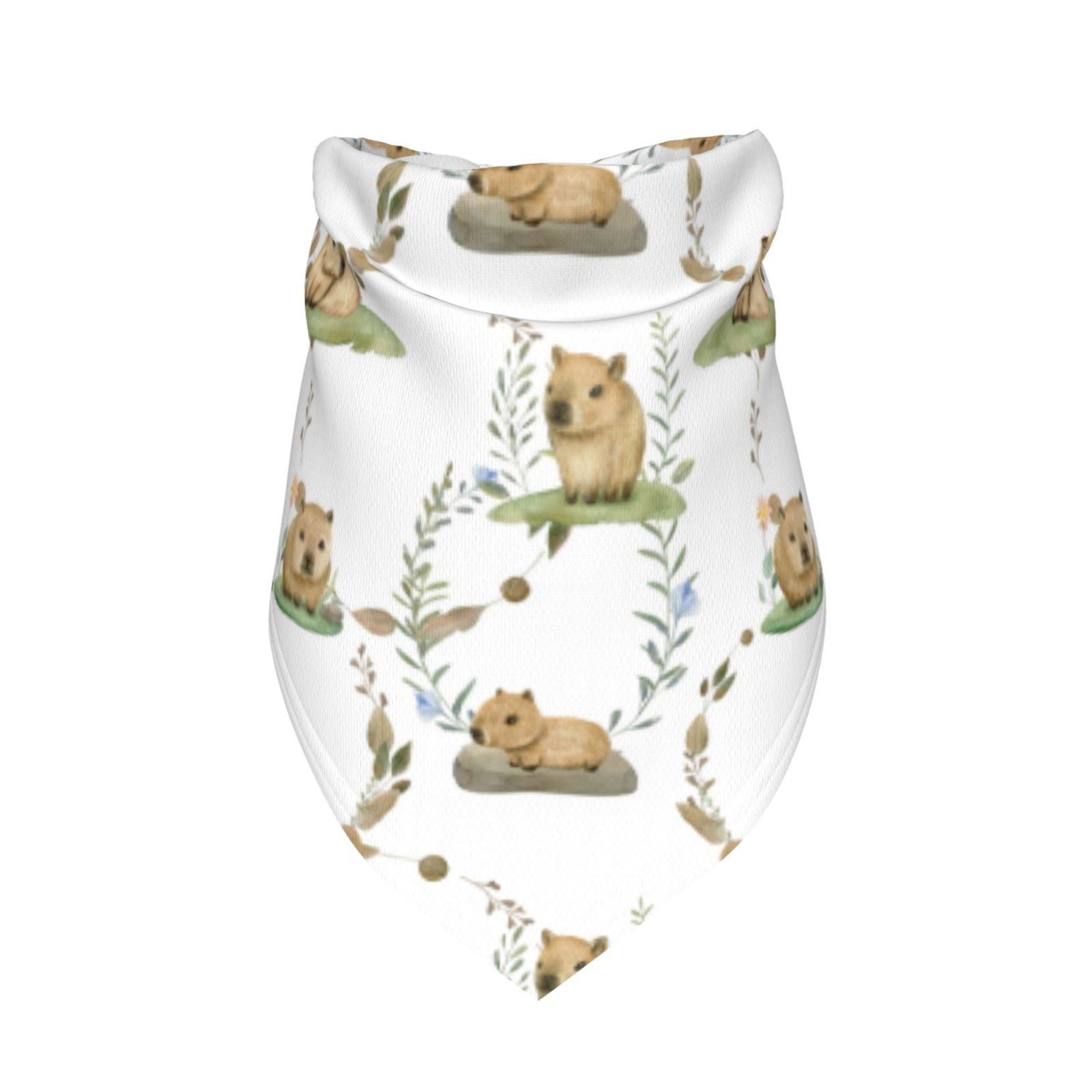 Dog Bandanas, Capybara Plant Adjustable Dog Scarf Triangle Bib ...