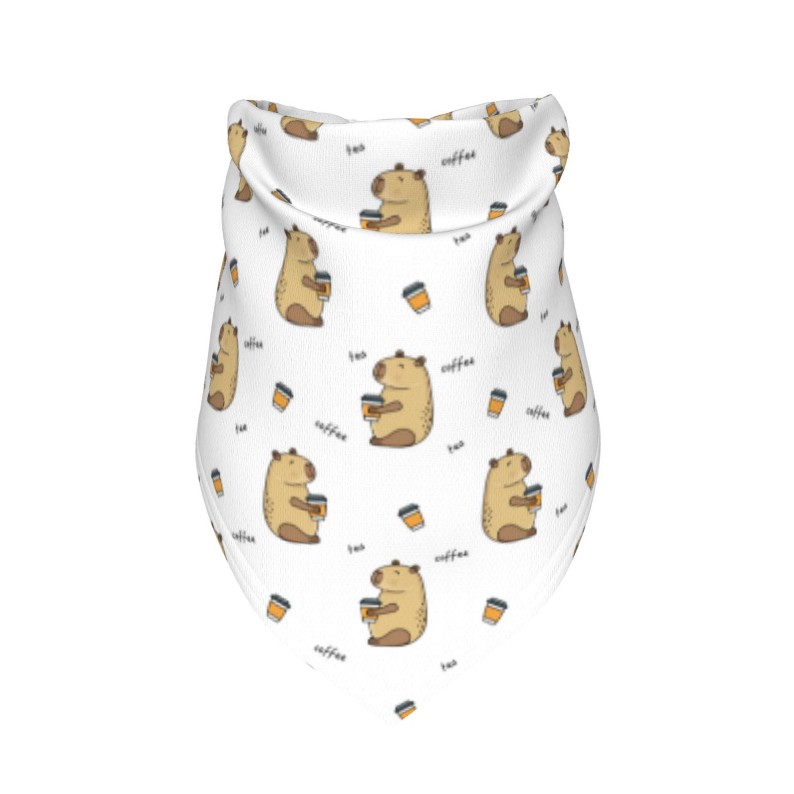 Dog Bandanas, Capybaras Coffee Adjustable Dog Scarf Triangle Bib ...