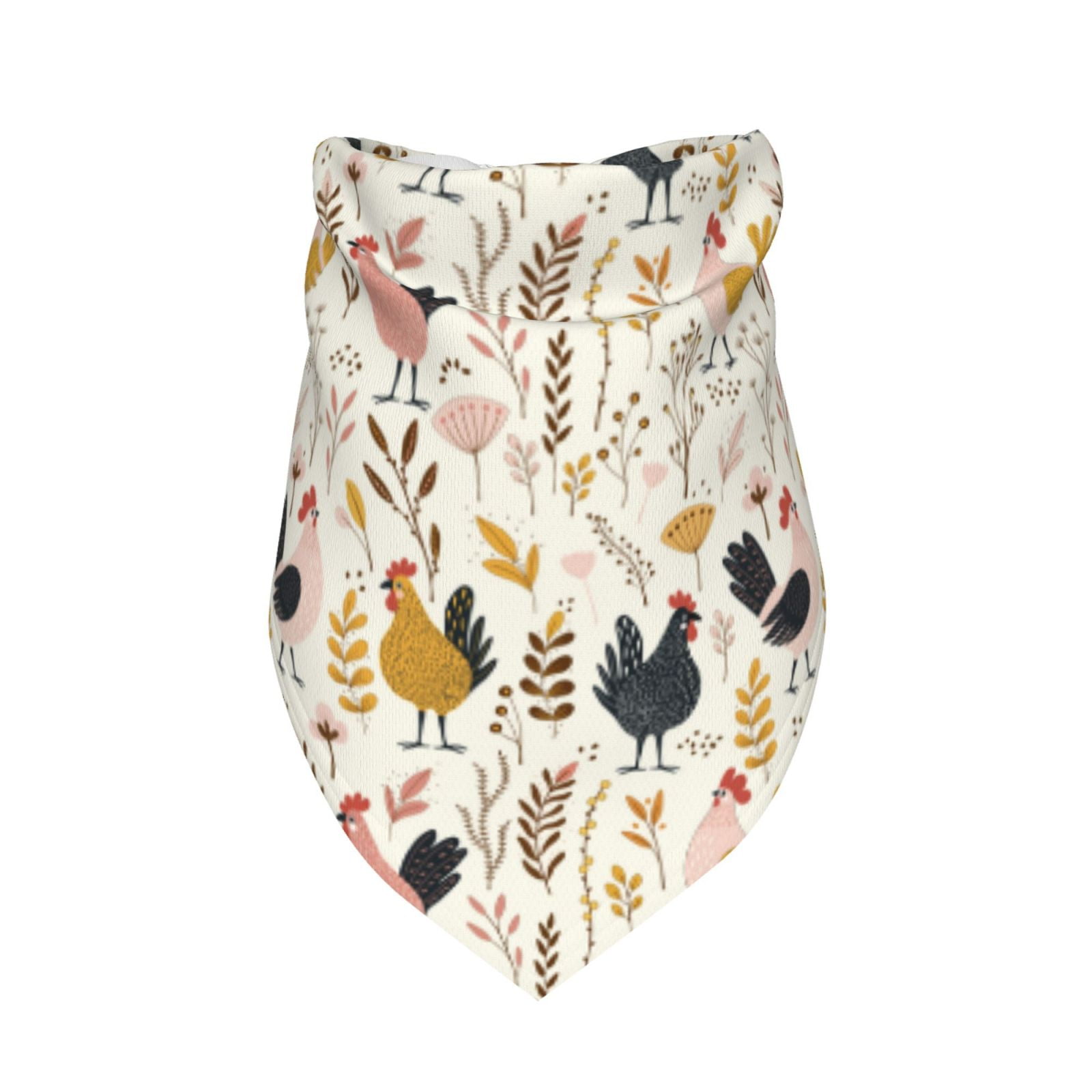 Dog Bandanas - Cartoon Chickens Washable Handkerchief Scarf Triangle ...