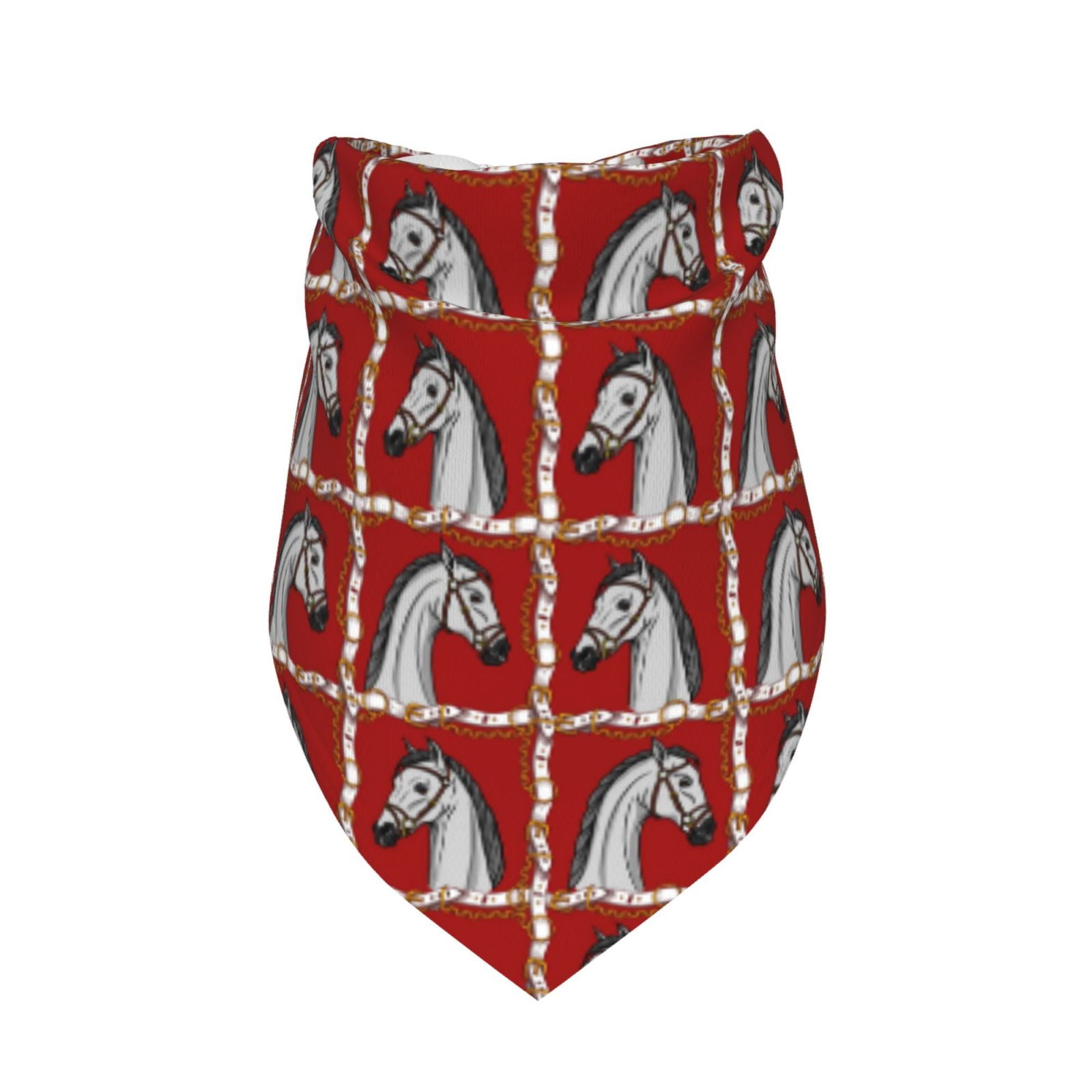 Dog Bandanas, Classic Plaid Cool Horse Head Adjustable Dog Scarf ...