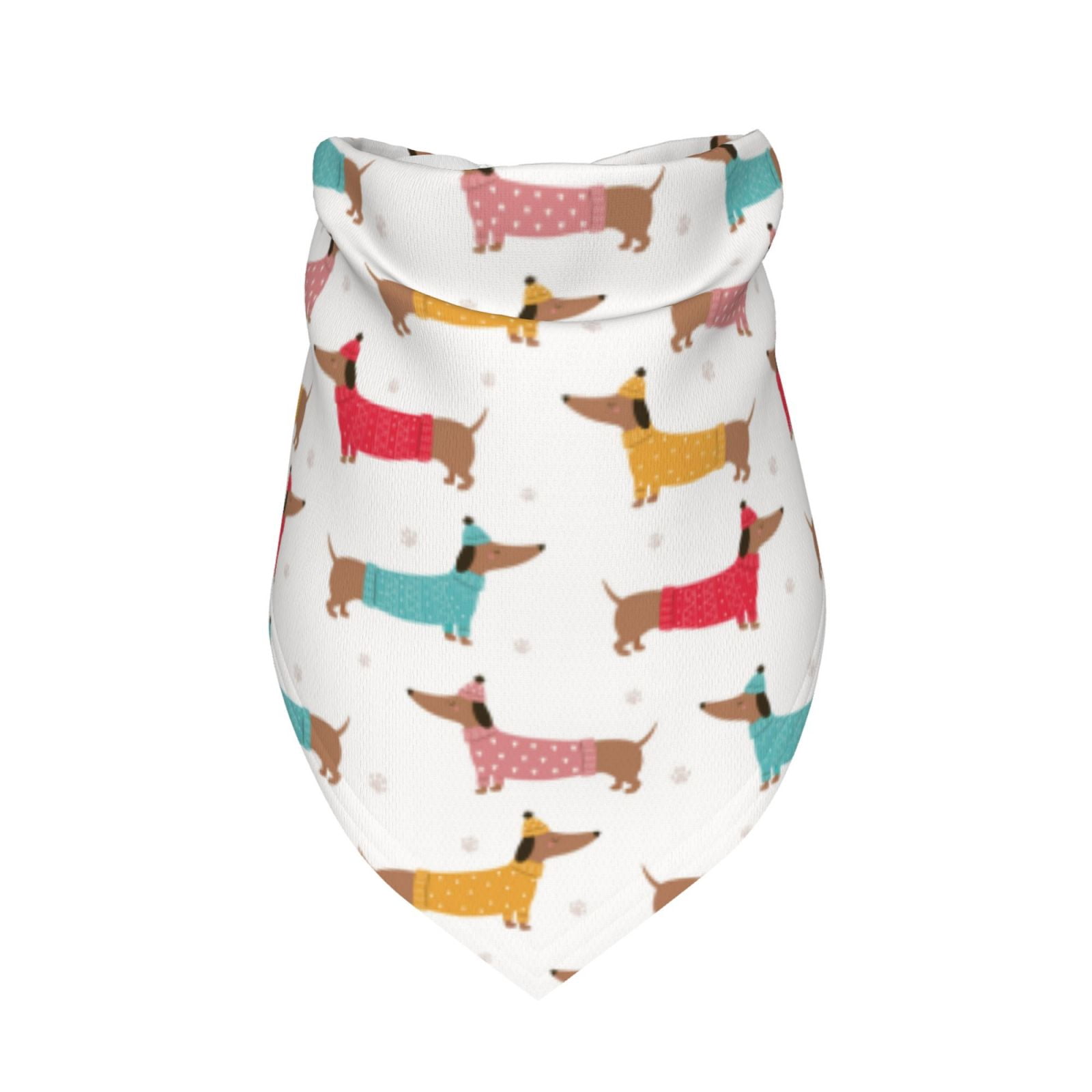 Dog Bandanas, Cplorful Dachshund Dog Puppy Adjustable Dog Scarf ...