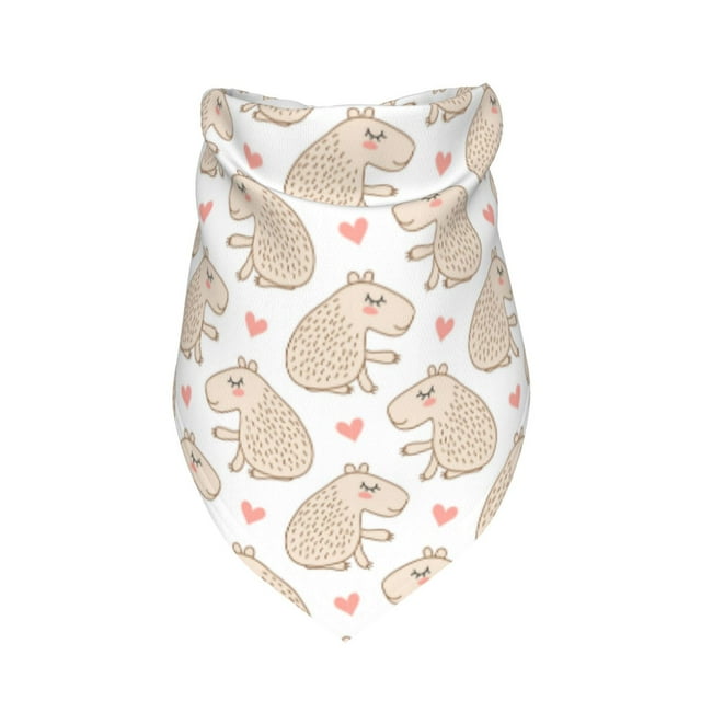 Dog Bandanas, Cute Capybaras Adjustable Dog Scarf Triangle Bib ...
